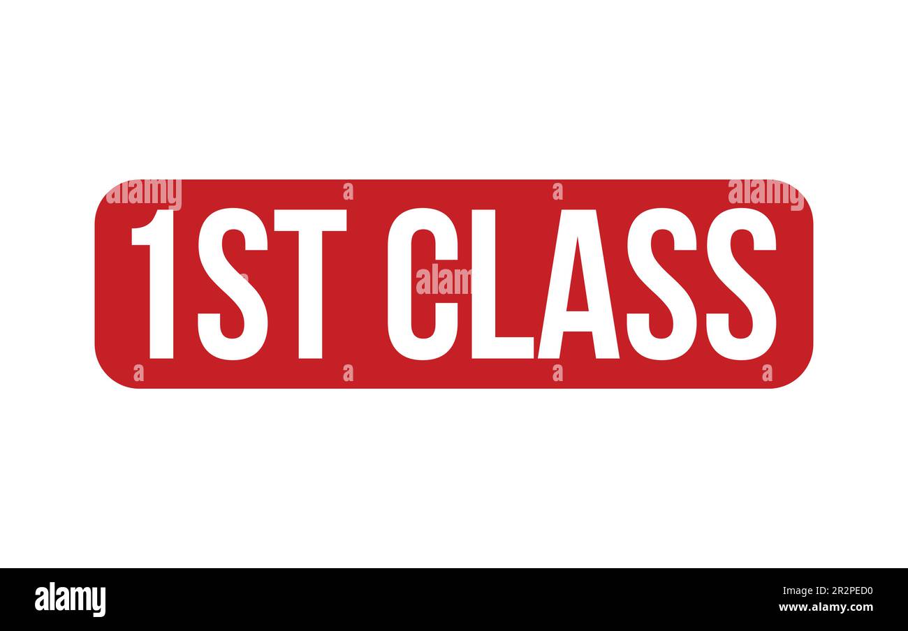 1st Class Rubber Stamp Seal Vector Stock Vector Image & Art - Alamy