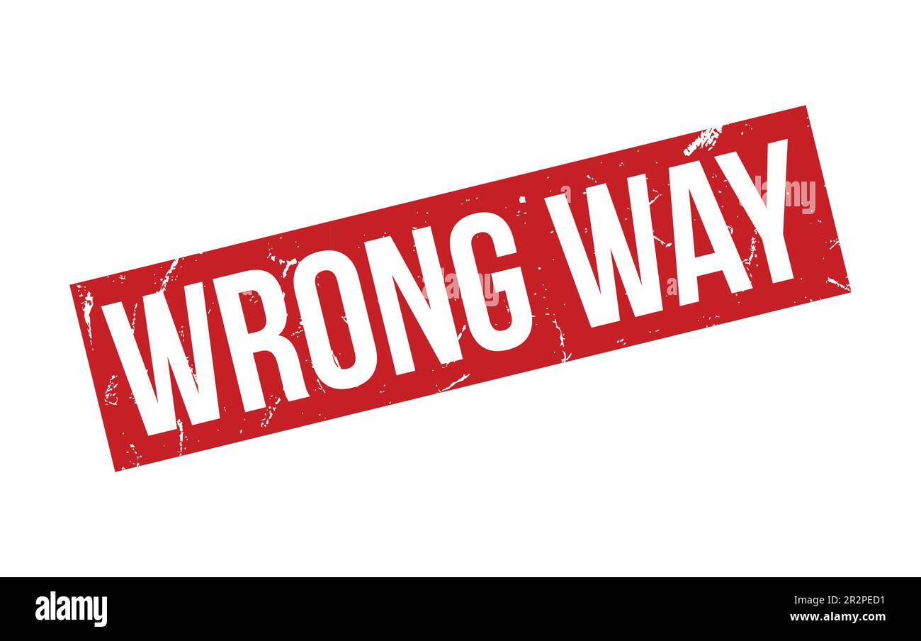 Wrong Way Rubber Stamp Seal Vector Stock Vector Image & Art - Alamy