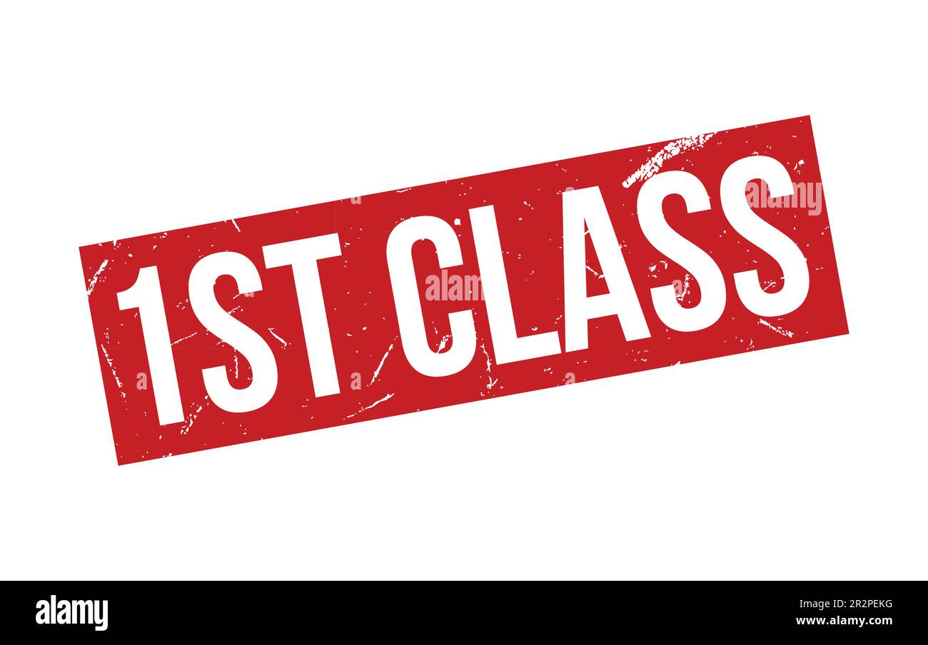 1st Class Rubber Stamp Seal Vector Stock Vector Image & Art - Alamy