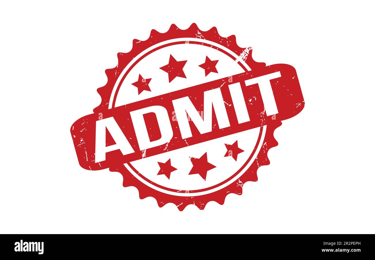 Admit Rubber Stamp Seal Vector Stock Vector Image & Art - Alamy