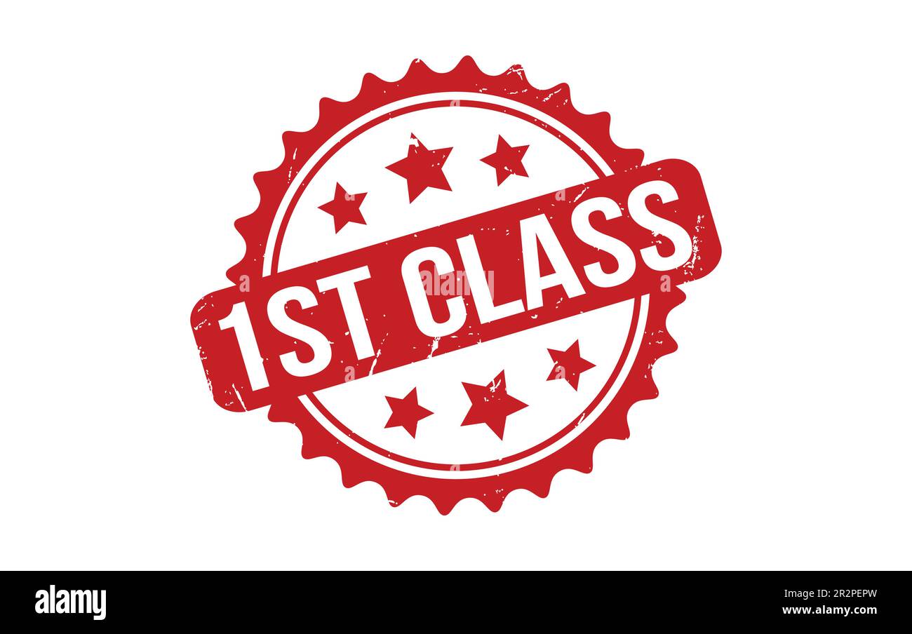 1st Class Rubber Stamp Seal Vector Stock Vector Image & Art - Alamy