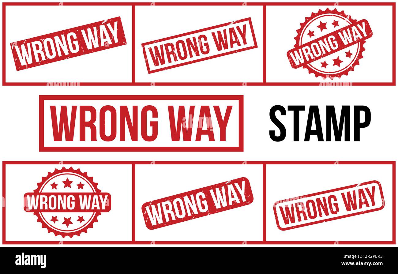 Wrong way stamp hi-res stock photography and images - Alamy