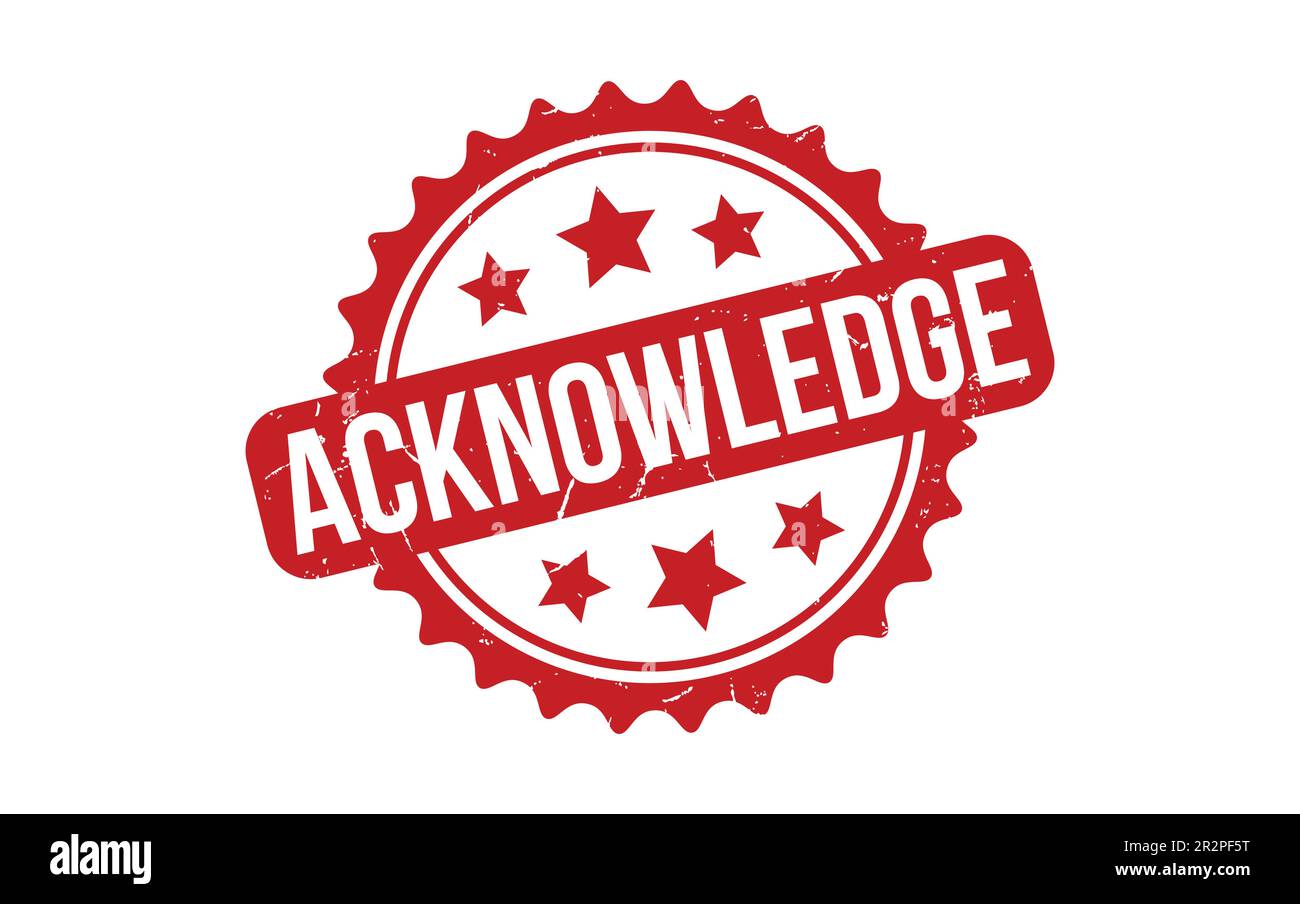Acknowledge Rubber Stamp Seal Vector Stock Vector Image & Art - Alamy