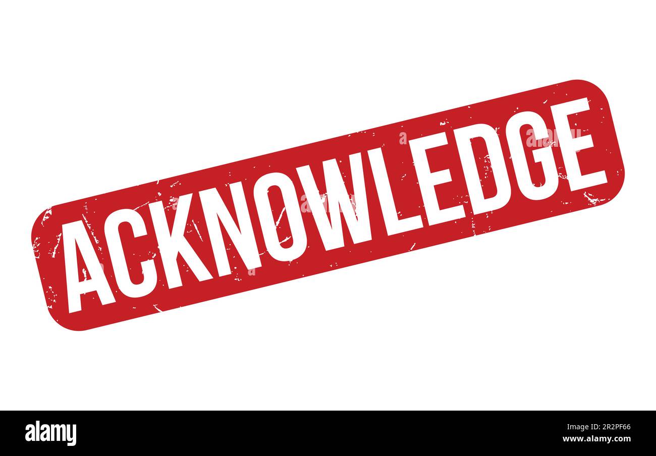 Acknowledge Rubber Stamp Seal Vector Stock Vector Image & Art - Alamy