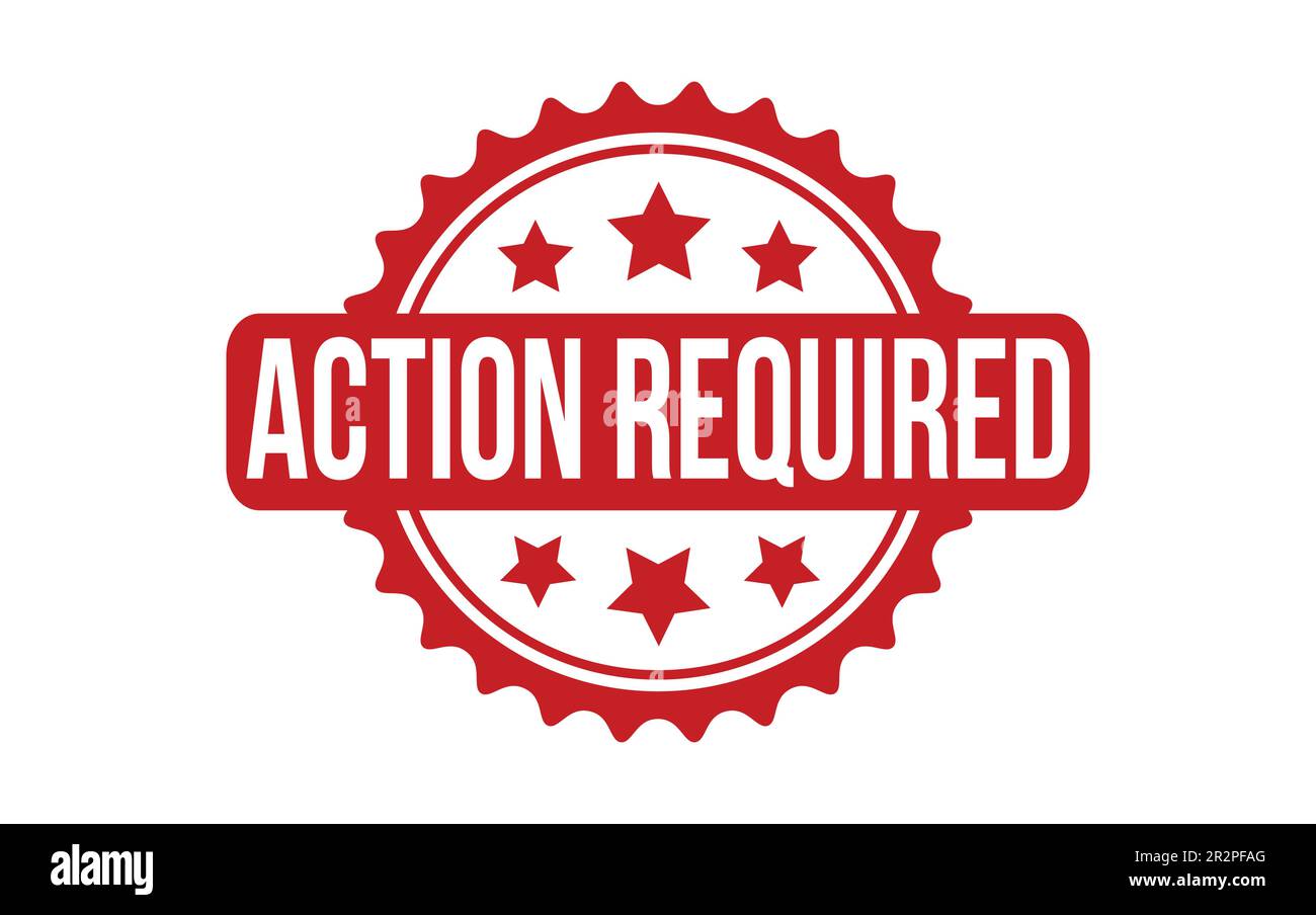 Action Required Rubber Stamp Seal Vector Stock Vector Image & Art - Alamy