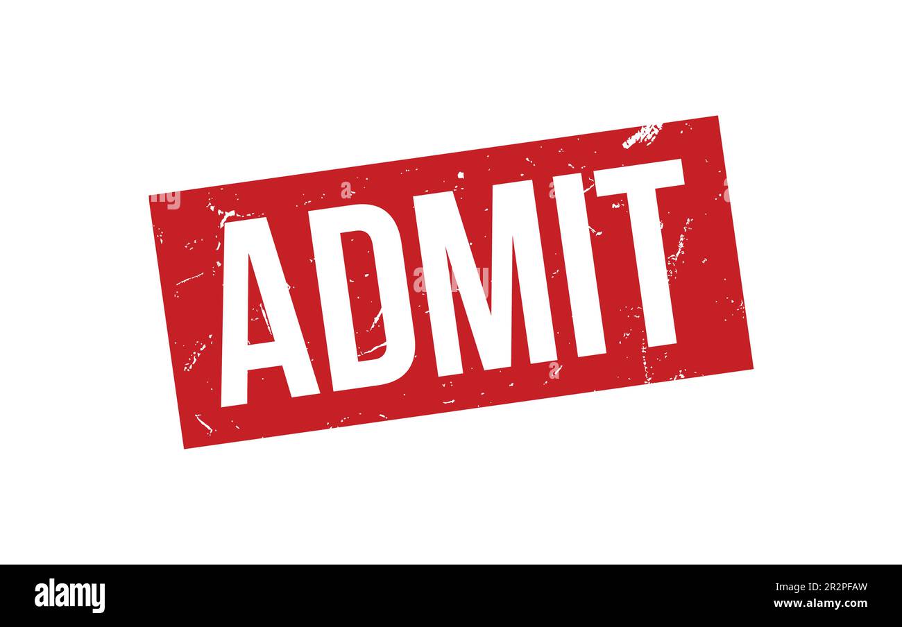 Admit Rubber Stamp Seal Vector Stock Vector Image & Art - Alamy