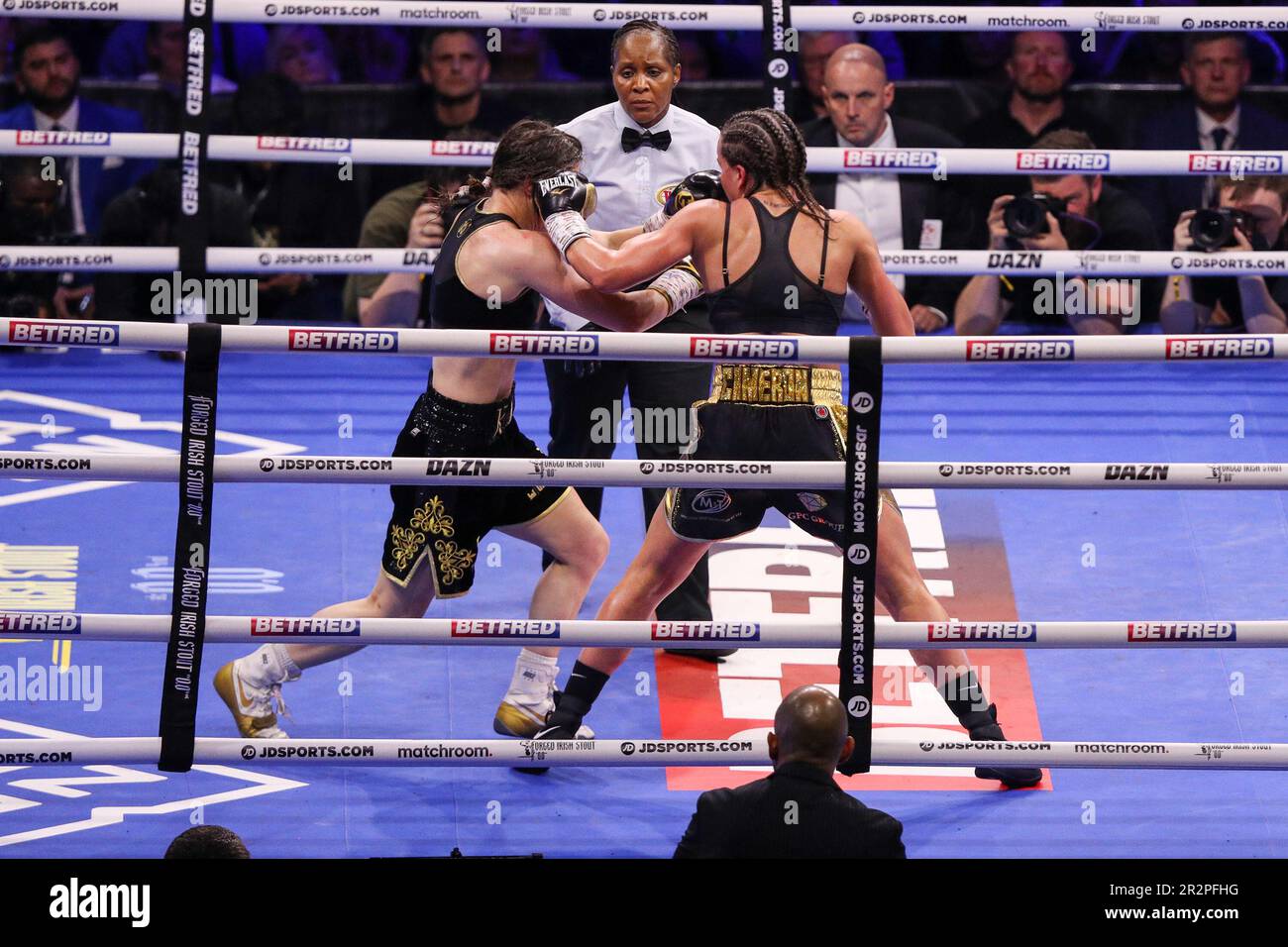 Dublin, Ireland. 20th May, 2023. Chantelle Cameron defeats Katie Taylor ...