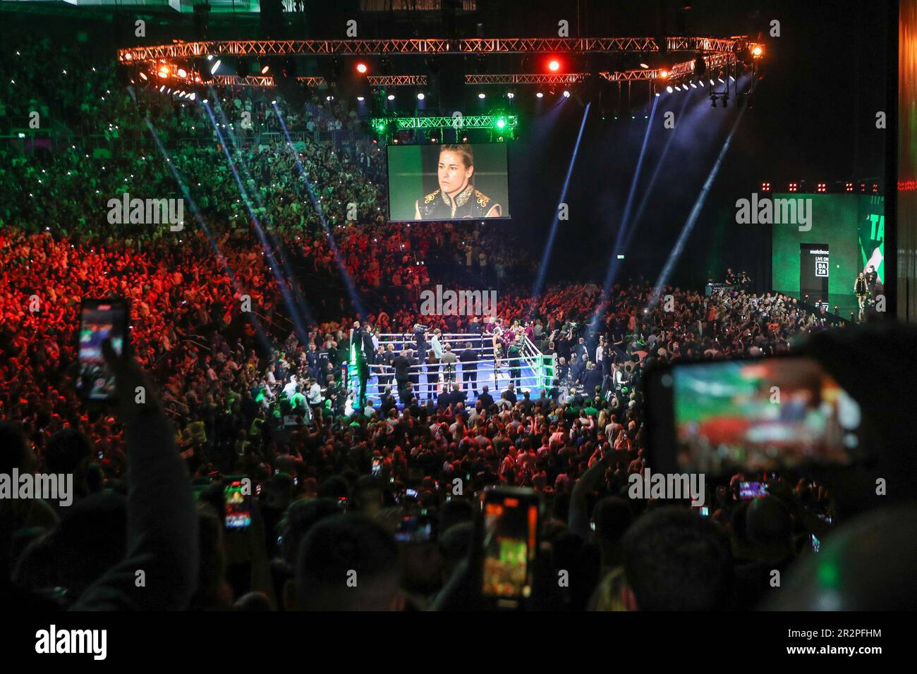 during Matchroom Boxing: Katie Taylor vs Chantelle Cameron at 3Arena ...