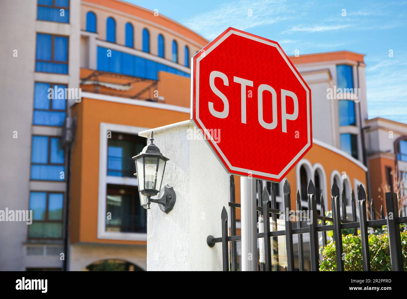 Stop sign on the street hi-res stock photography and images - Alamy