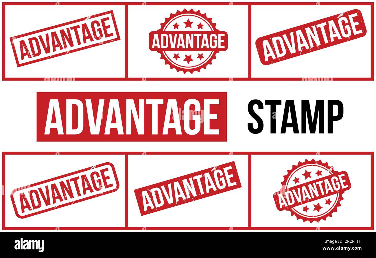 Advantage Rubber Stamp set Vector Stock Vector Image & Art - Alamy
