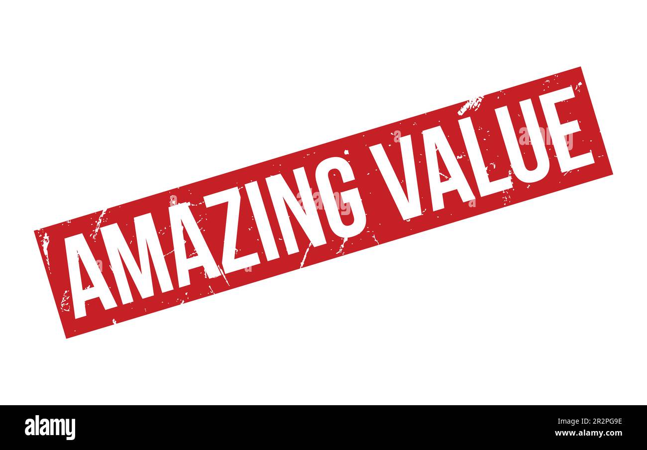 Amazing Value Rubber Stamp Seal Vector Stock Vector Image & Art - Alamy