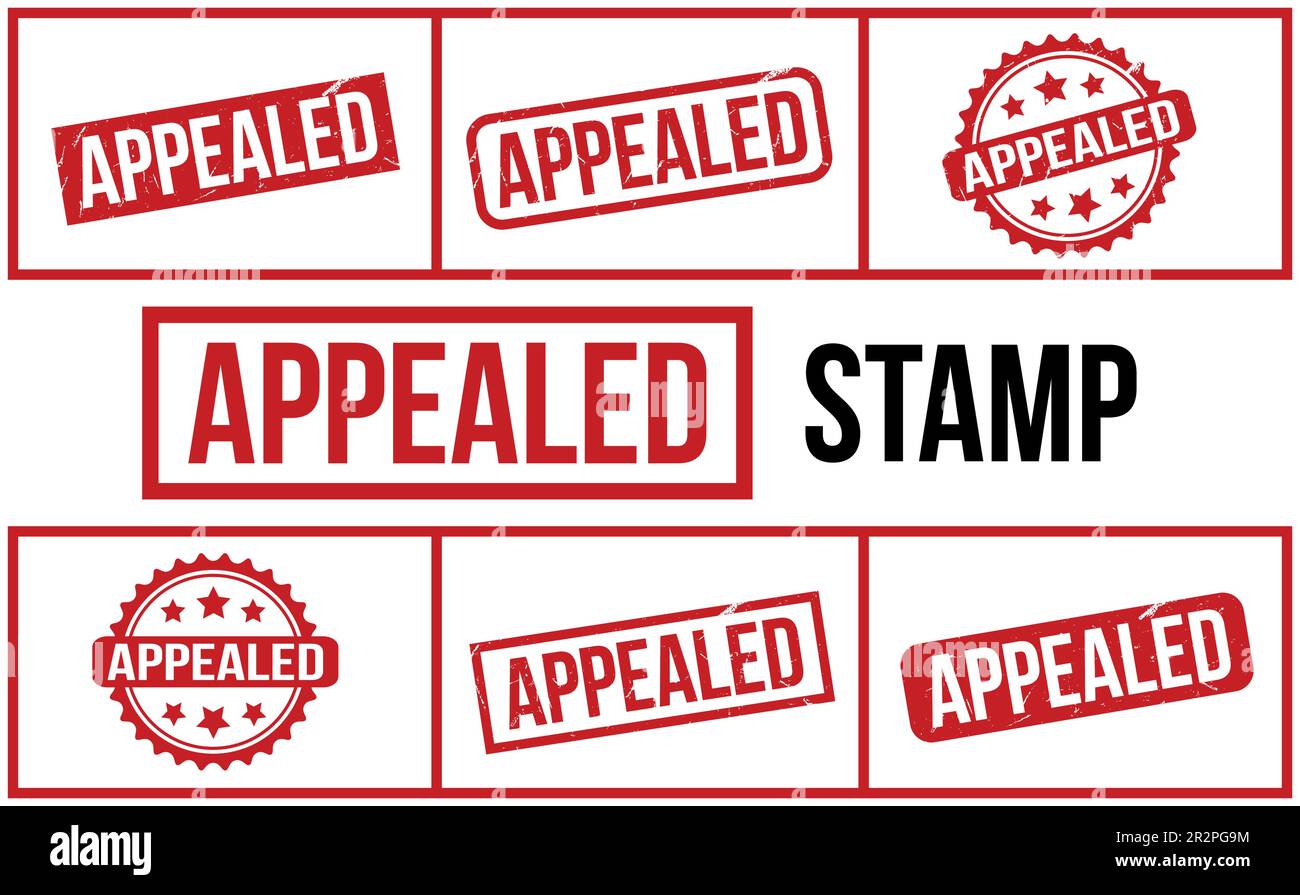 Appealed Rubber Stamp Set Vector Stock Vector Image & Art - Alamy