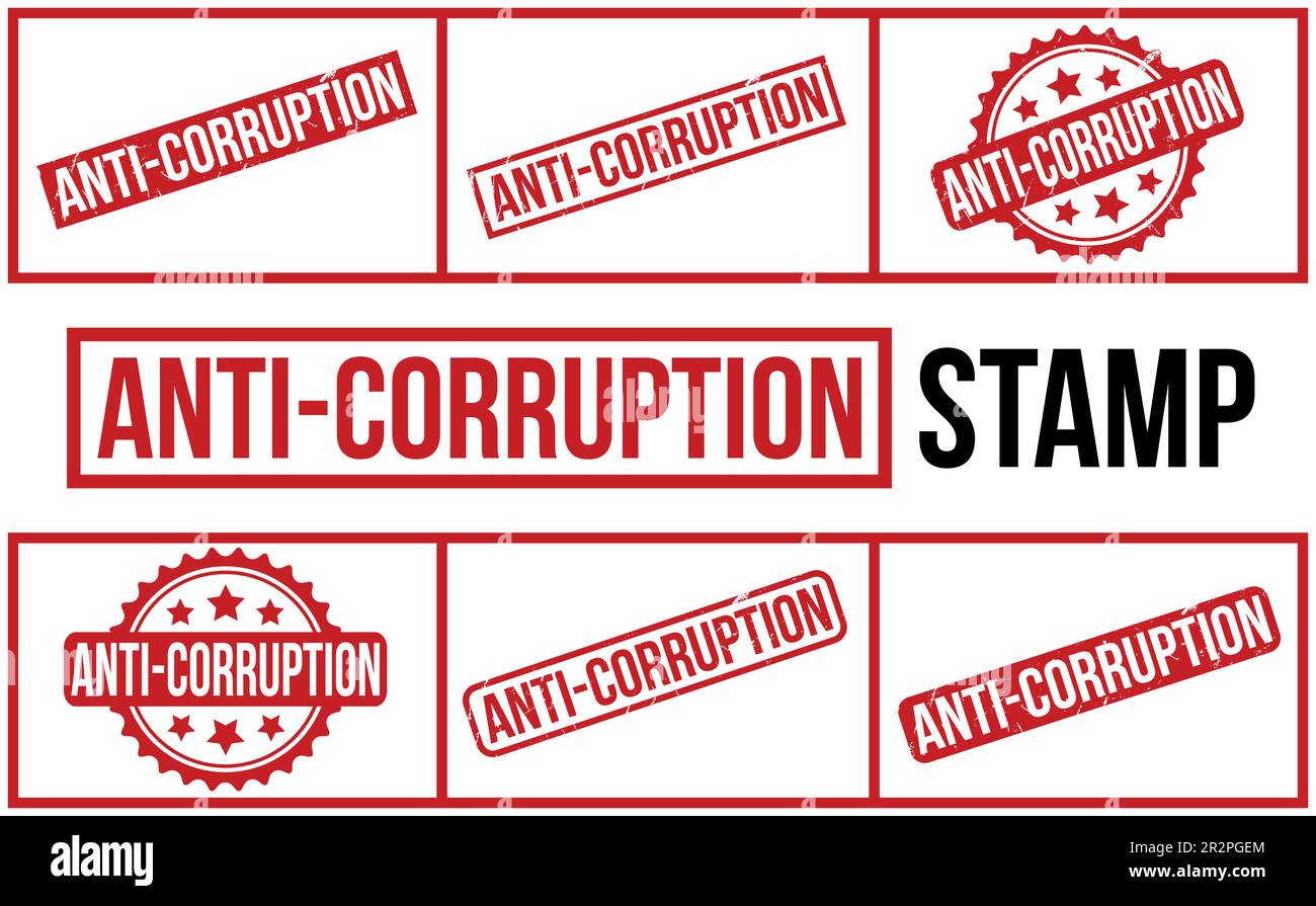 Anti-Corruption Rubber Stamp Set Vector Stock Vector Image & Art - Alamy