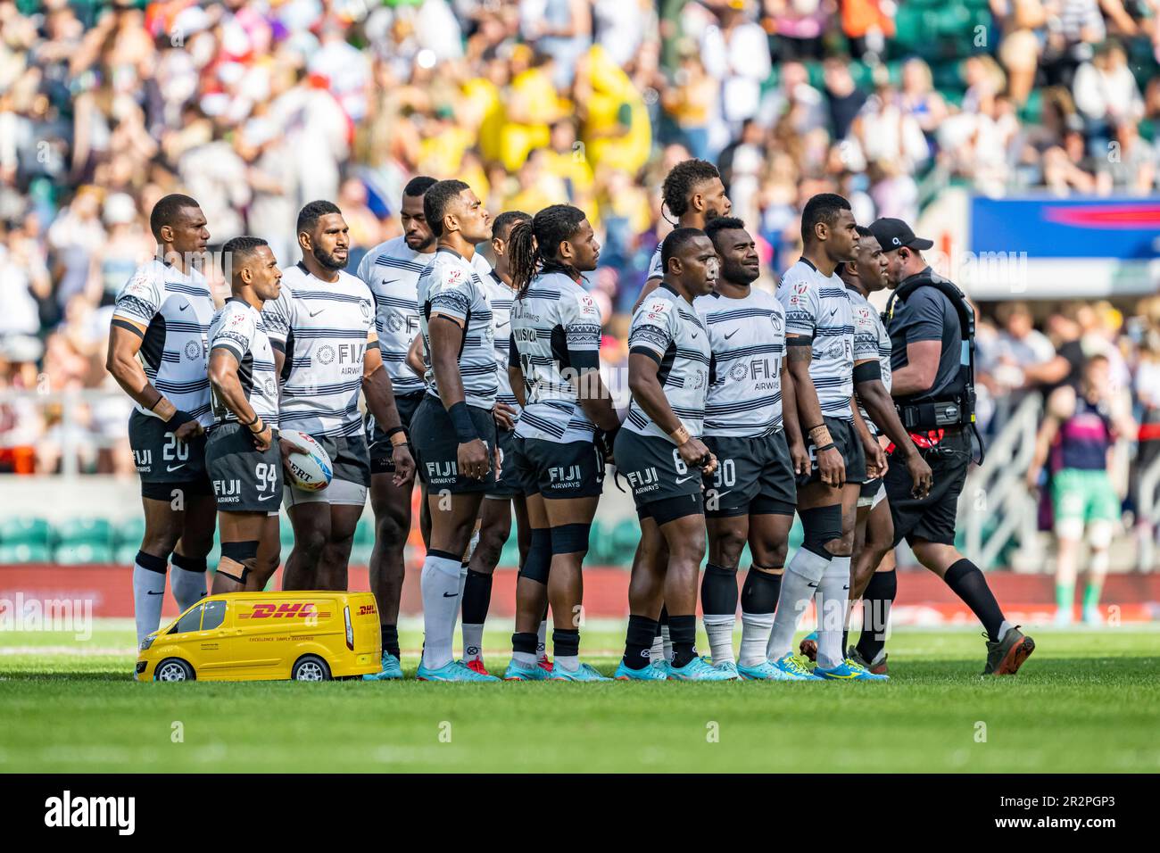 LONDON, UNITED KINGDOM. 20th, May 2023. Team of Fiji during Fiji 7s vs ...