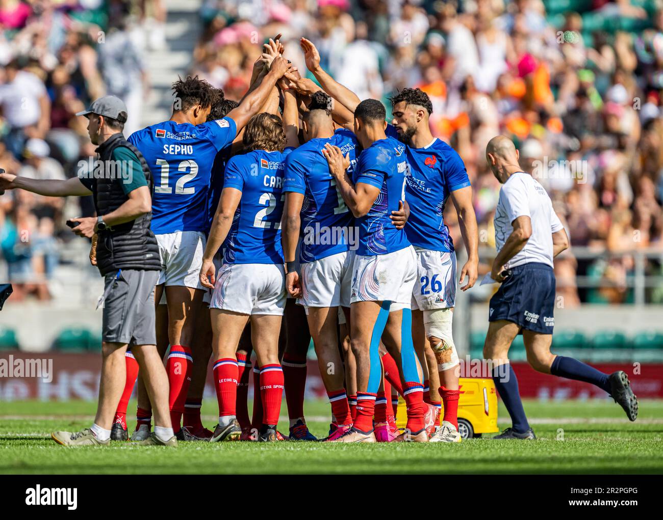 LONDON, UNITED KINGDOM. 20th, May 2023. Team France raised their arms ...