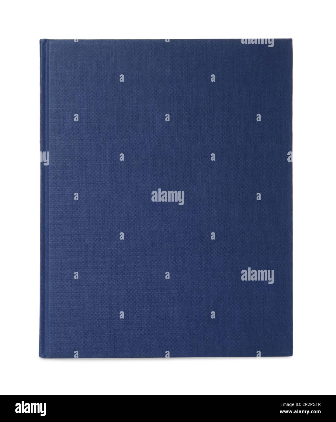 Closed book with blue hard cover isolated on white Stock Photo - Alamy