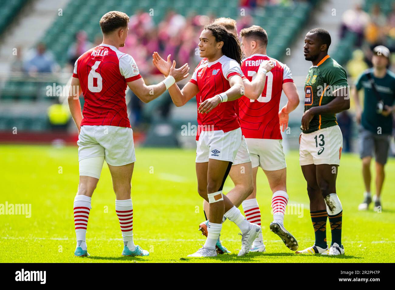 LONDON, UNITED KINGDOM. 20th, May 2023. Paddy Kelly of England (L), and ...