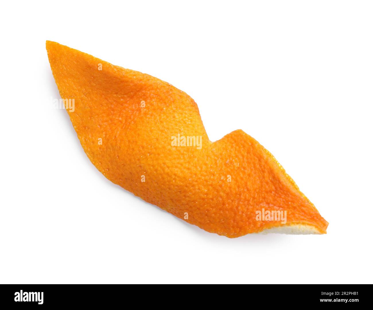 Dry orange fruit peel isolated on white Stock Photo - Alamy