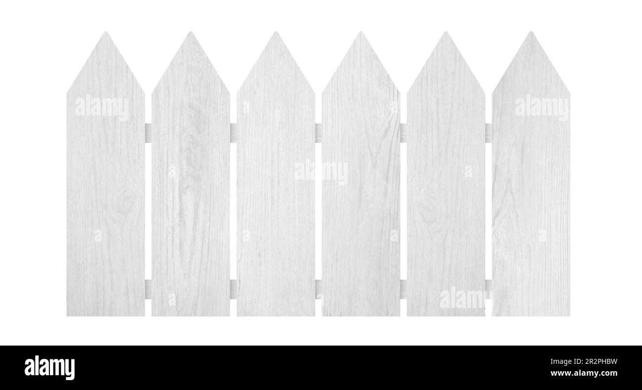 Wooden fence made of new timber isolated on white Stock Photo - Alamy