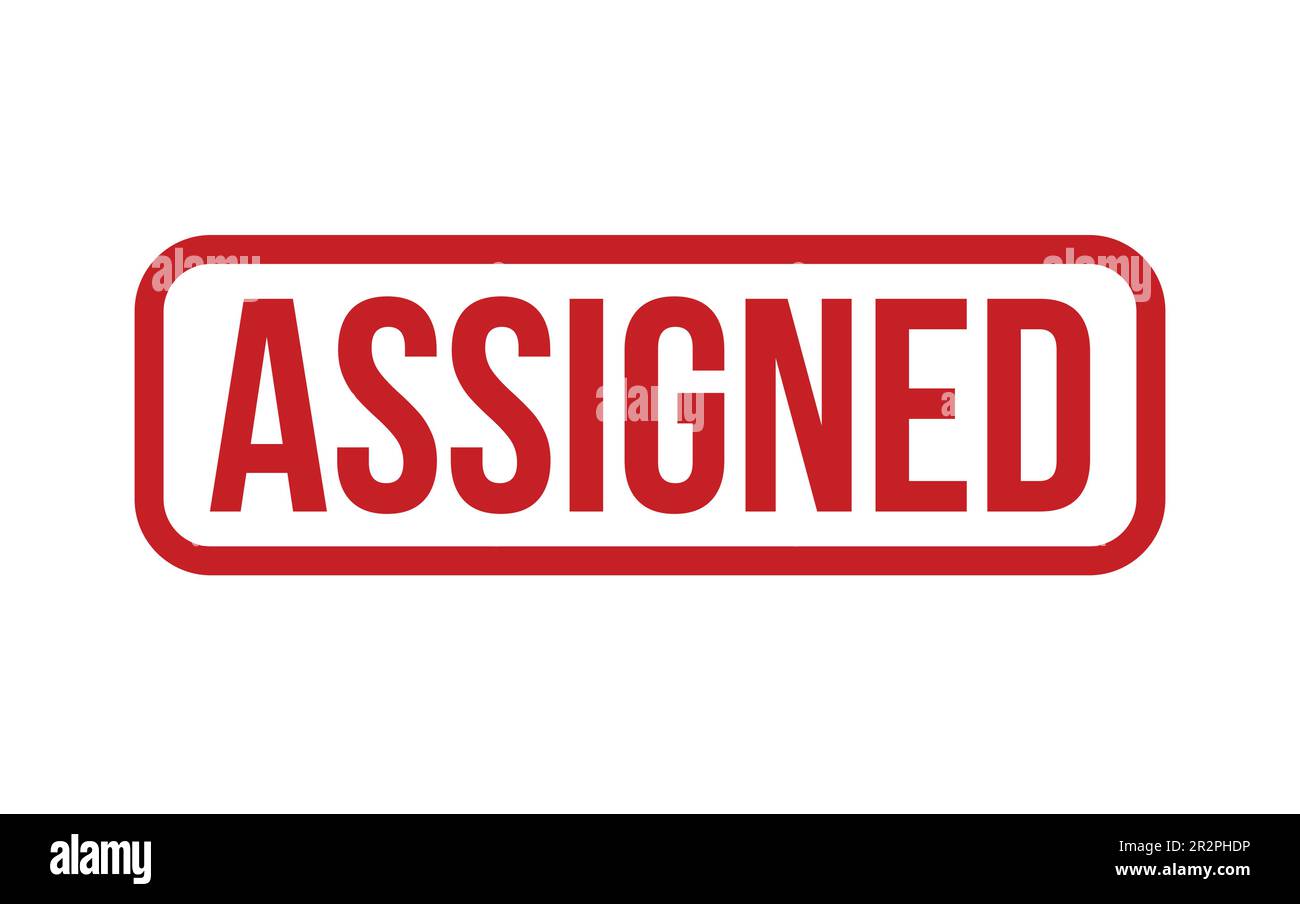 Assigned Rubber Stamp Seal Vector Stock Vector Image And Art Alamy