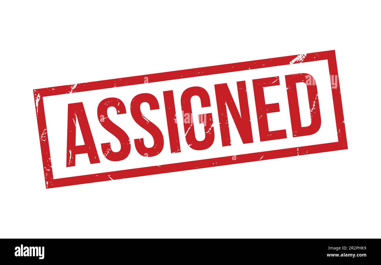 Assigned Rubber Stamp Seal Vector Stock Vector Image & Art - Alamy