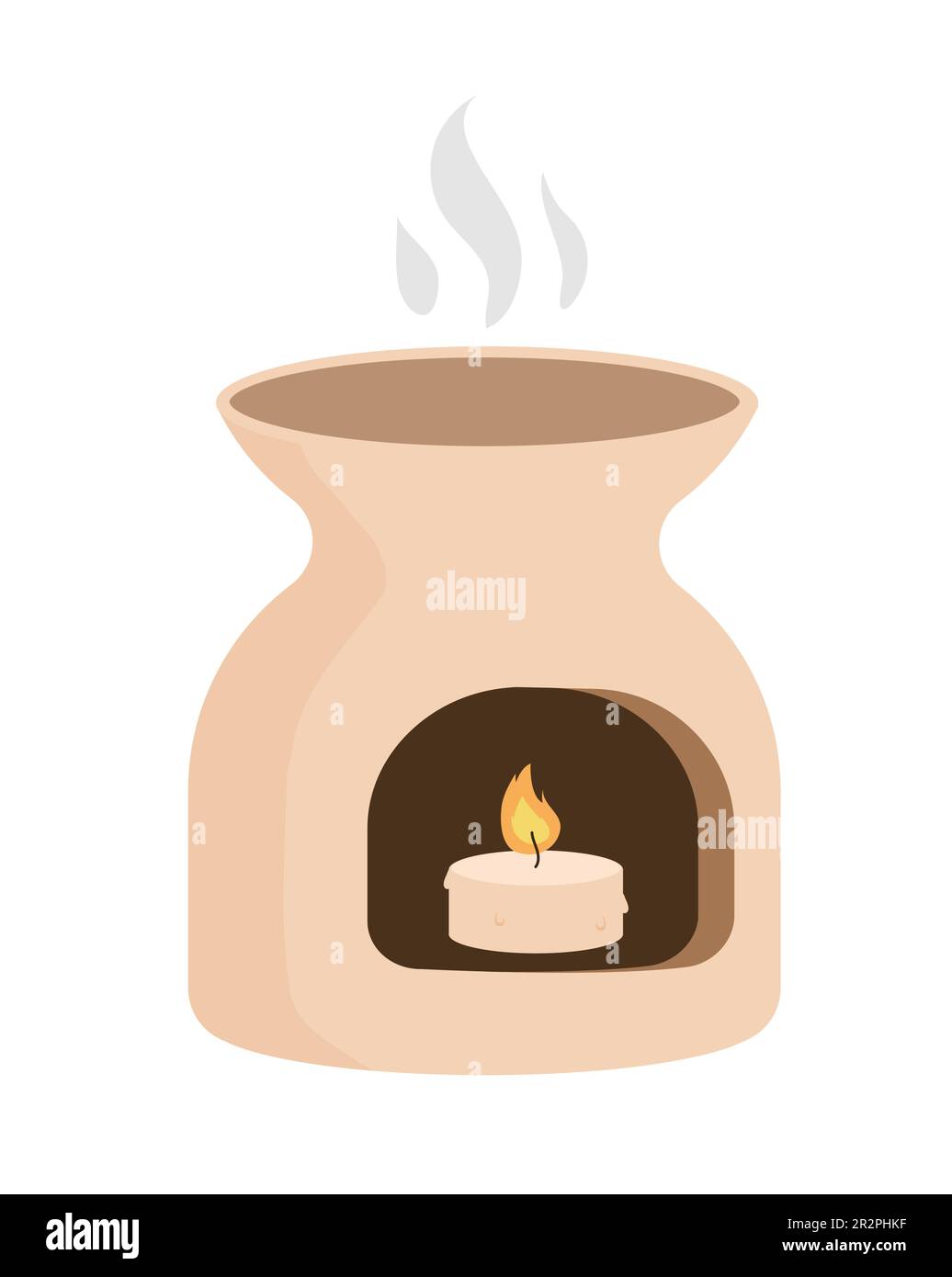 Spa scented candle cartoon Stock Vector Images - Alamy