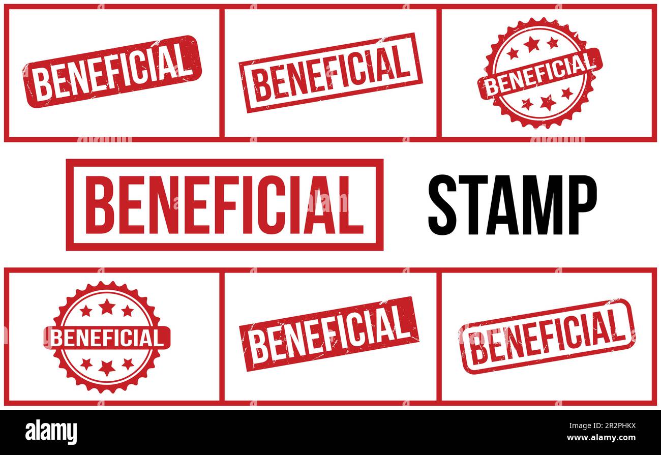 Beneficial Rubber Stamp Set Vector Stock Vector Image & Art - Alamy