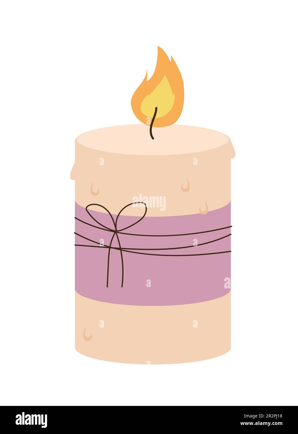 Spa scented candle cartoon Cut Out Stock Images & Pictures - Alamy
