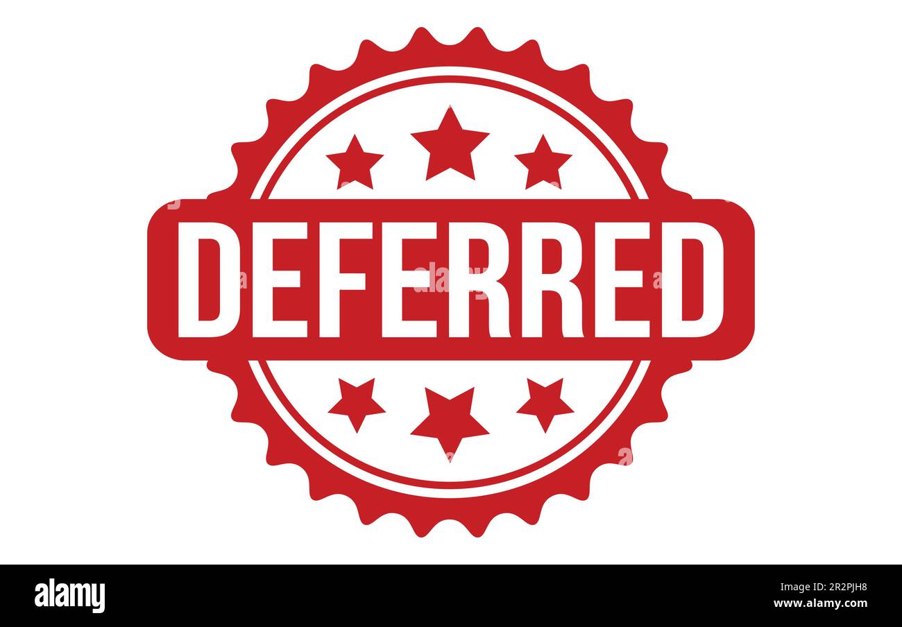 Deferred Rubber Stamp Seal Vector Stock Vector Image & Art - Alamy