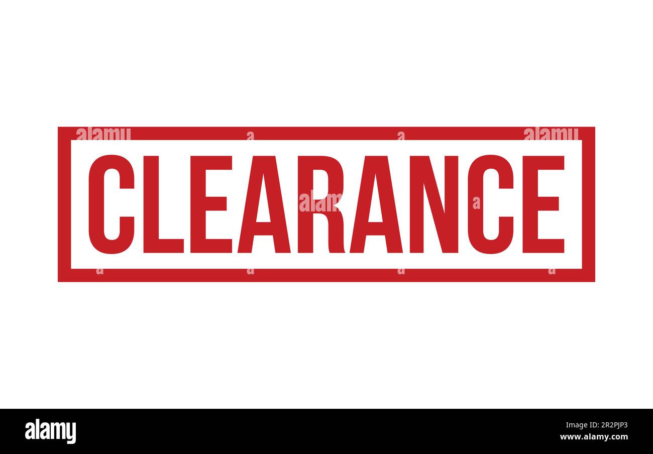 Clearance Rubber Stamp Seal Vector Stock Vector Image & Art - Alamy