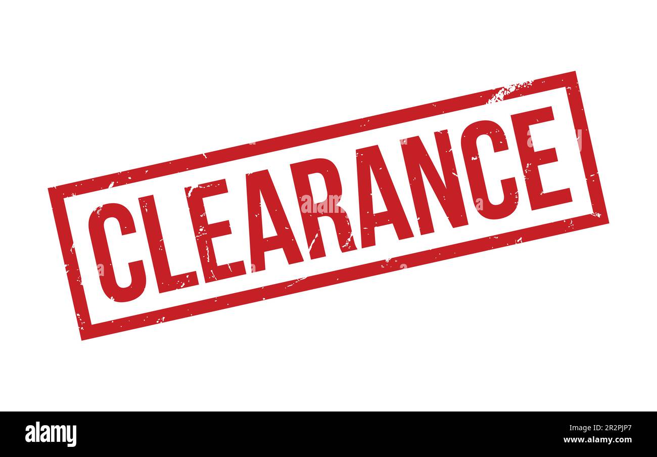 Clearance rubber stamp hi-res stock photography and images - Alamy