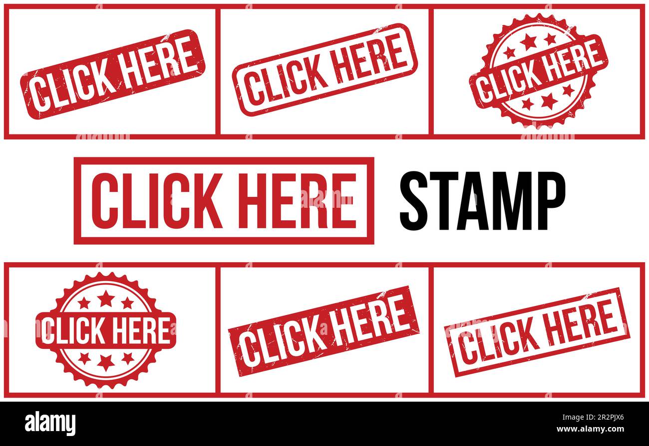 Click here stamp hi-res stock photography and images - Alamy