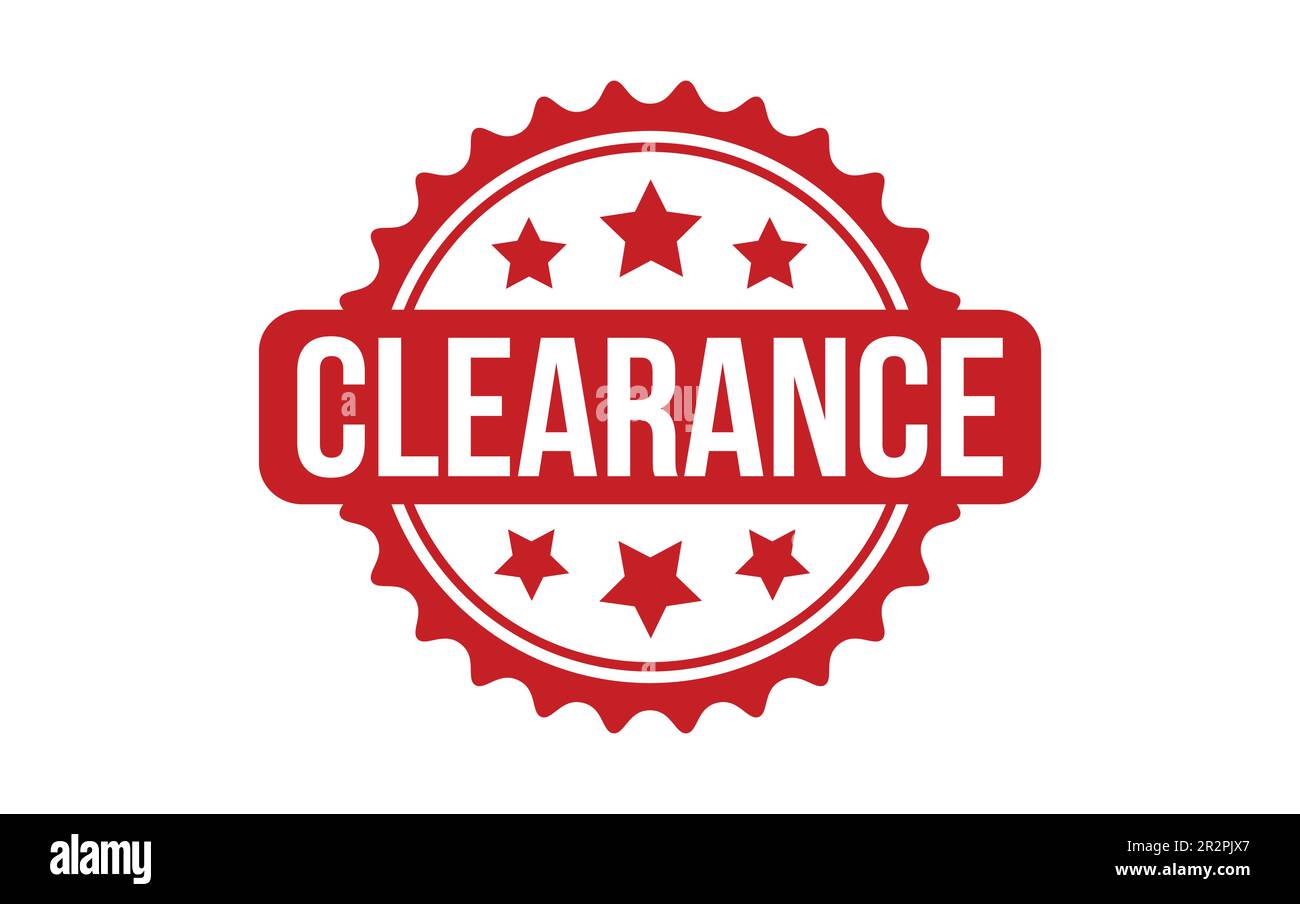 Clearance Rubber Stamp Seal Vector Stock Vector Image & Art - Alamy