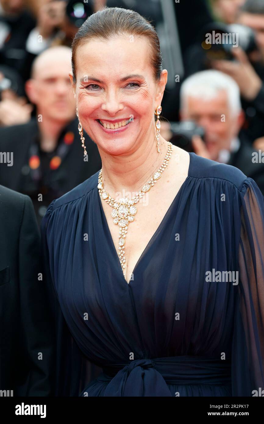 Carole Bouquet attends the 'Killers of the Flower Moon' premiere during ...