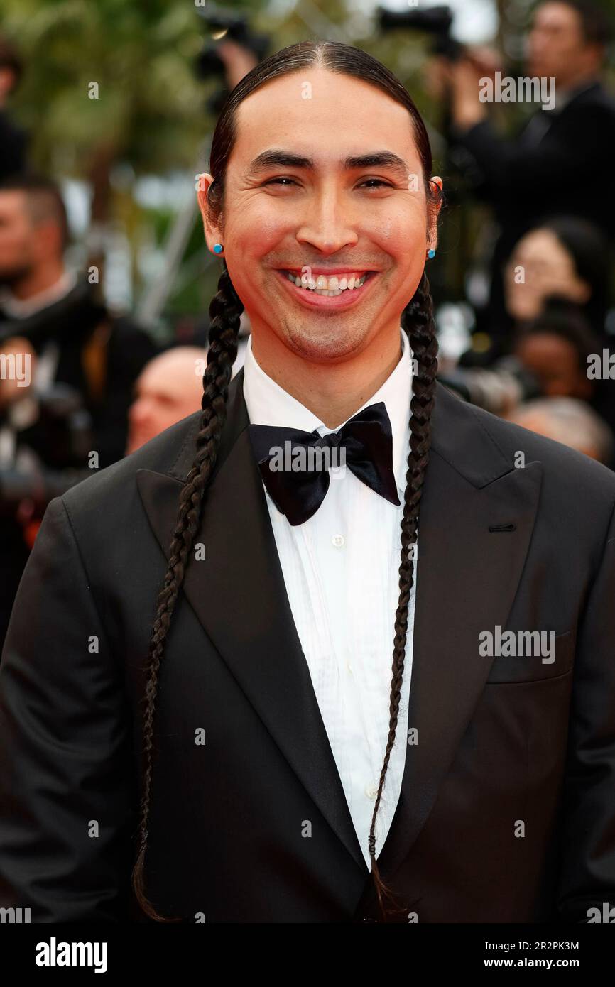 Tatanka Means attends the 'Killers of the Flower Moon' premiere during ...