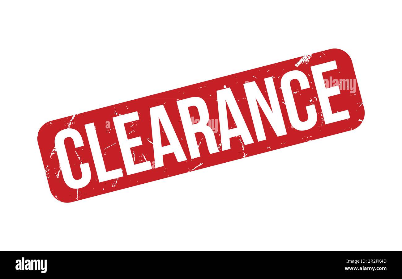 Clearance Rubber Stamp Seal Vector Stock Vector Image & Art - Alamy