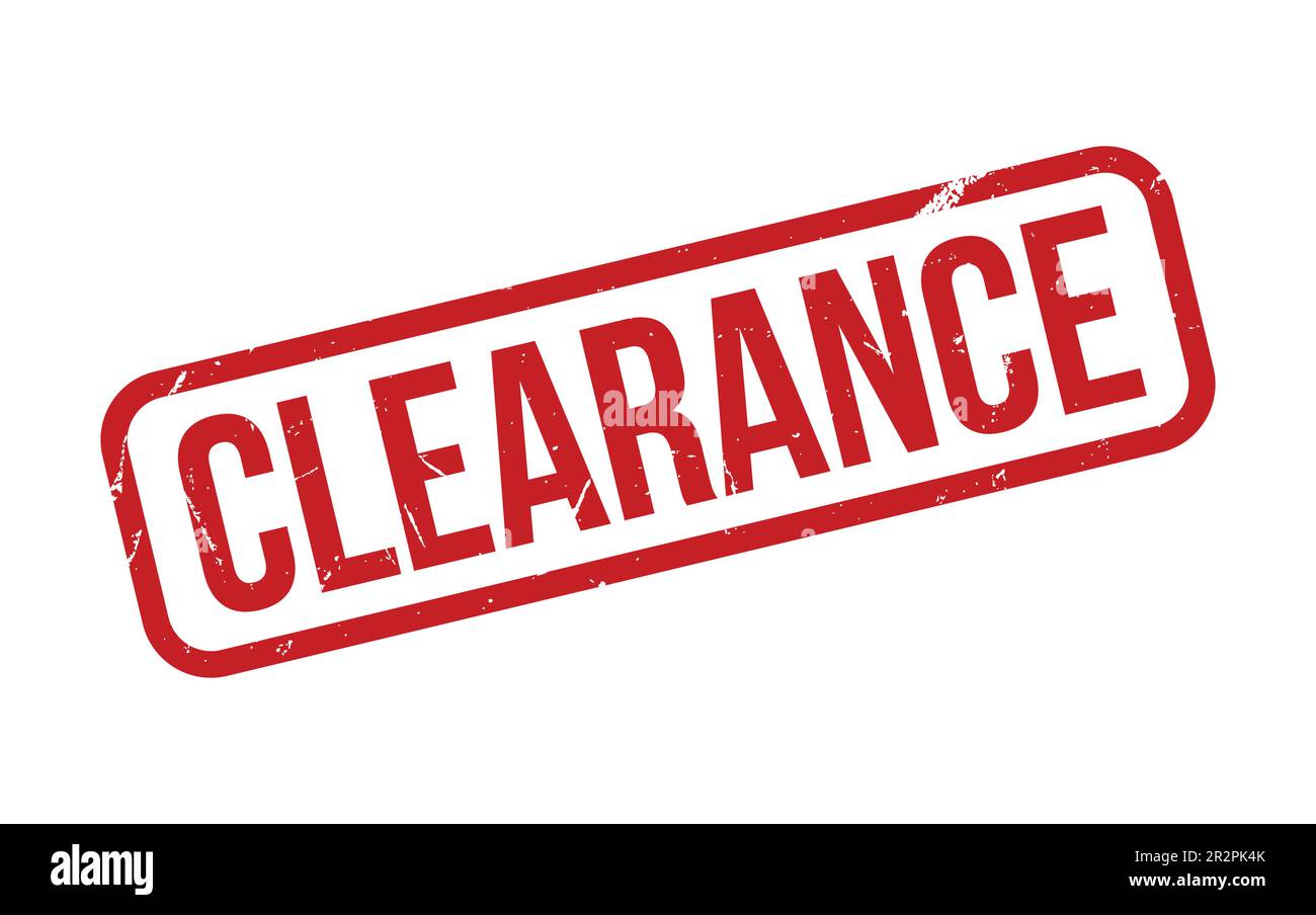 Clearance Rubber Stamp Seal Vector Stock Vector Image & Art - Alamy