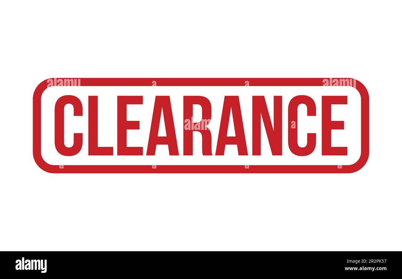 Clearance rubber stamp hi-res stock photography and images - Alamy
