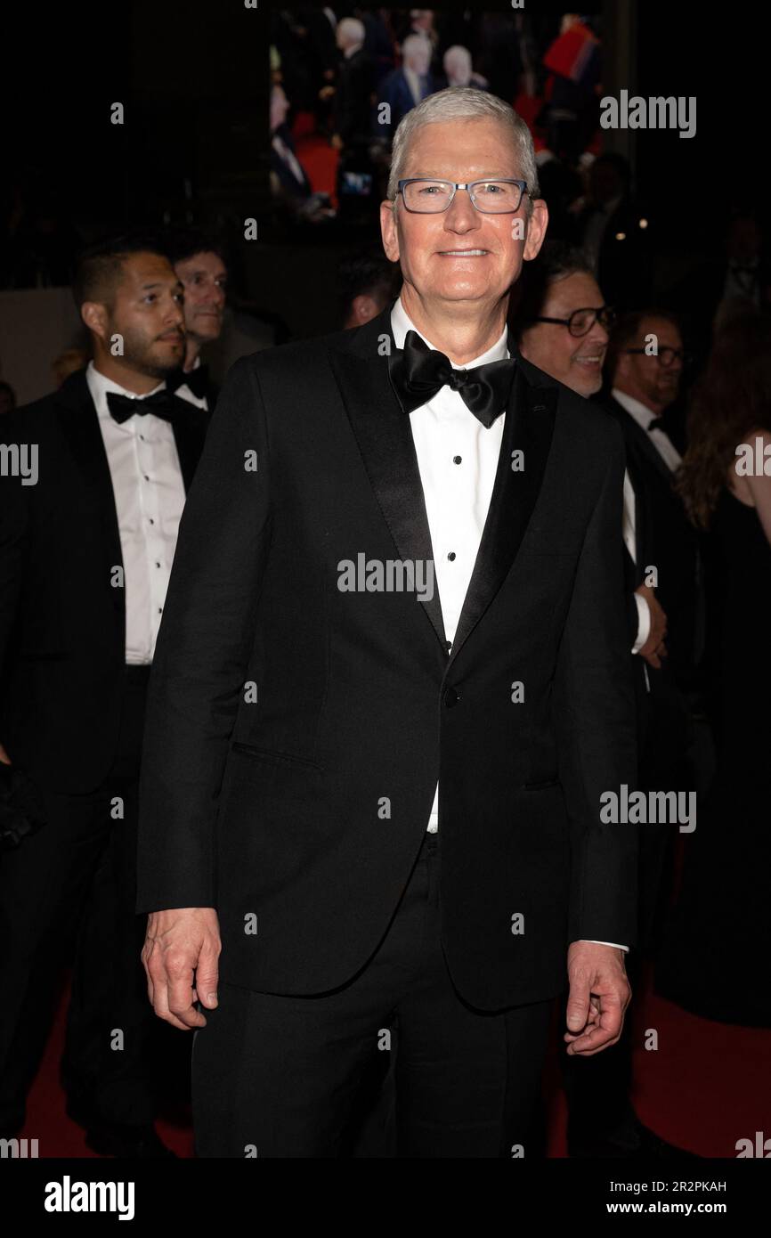 Cannes, France. 21st May, 2023. Tim Cook leaves the Killers of the ...