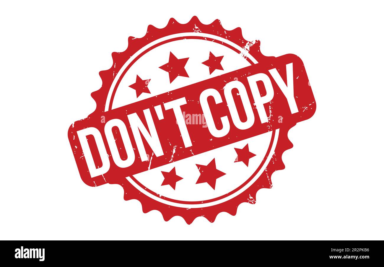 Dont copy stamp hi-res stock photography and images - Alamy