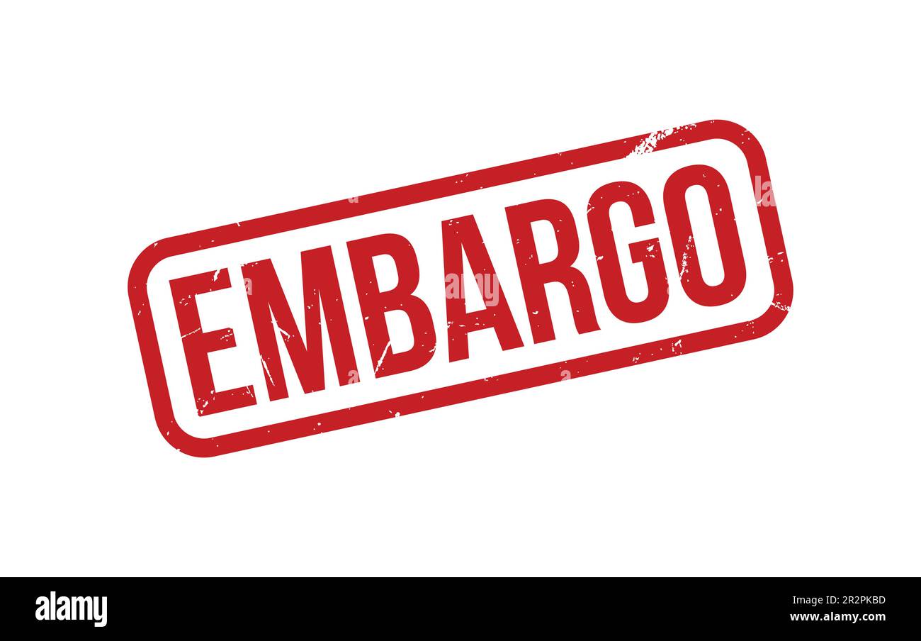 Embargo vector vectors hi-res stock photography and images - Alamy