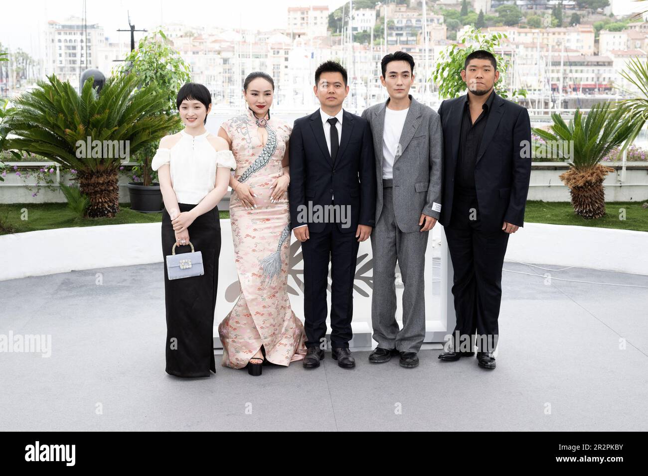 Cannes, France. 21st May, 2023. Liu Baisha, Chloe Maayan, Director Wei ...
