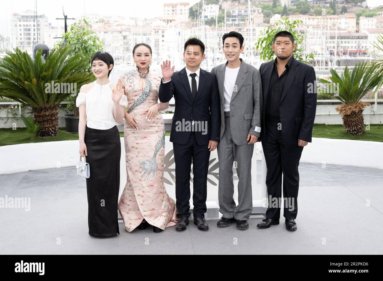Cannes, France. 21st May, 2023. Liu Baisha, Chloe Maayan, Director Wei ...