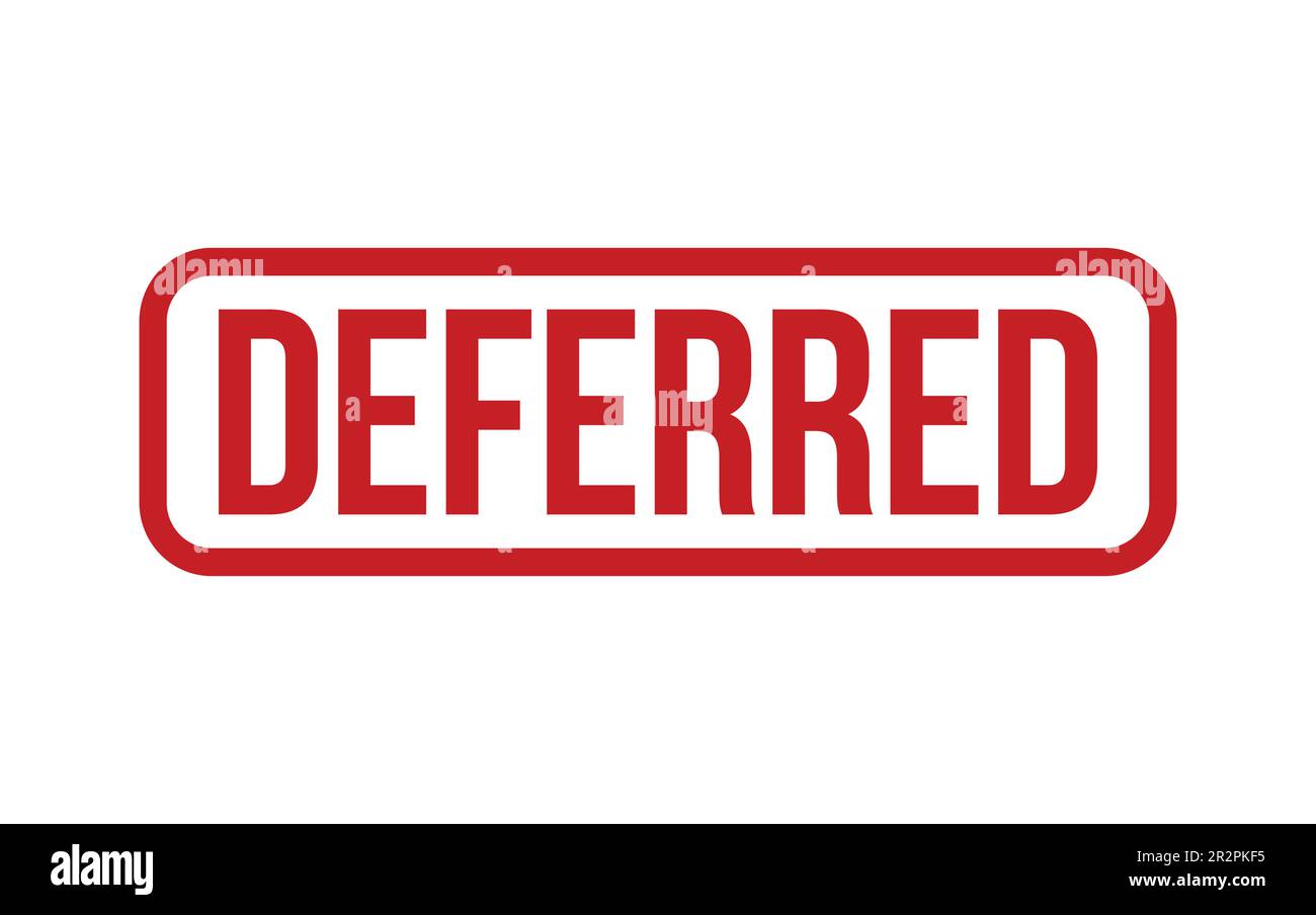 Deferred Rubber Stamp Seal Vector Stock Vector Image & Art - Alamy