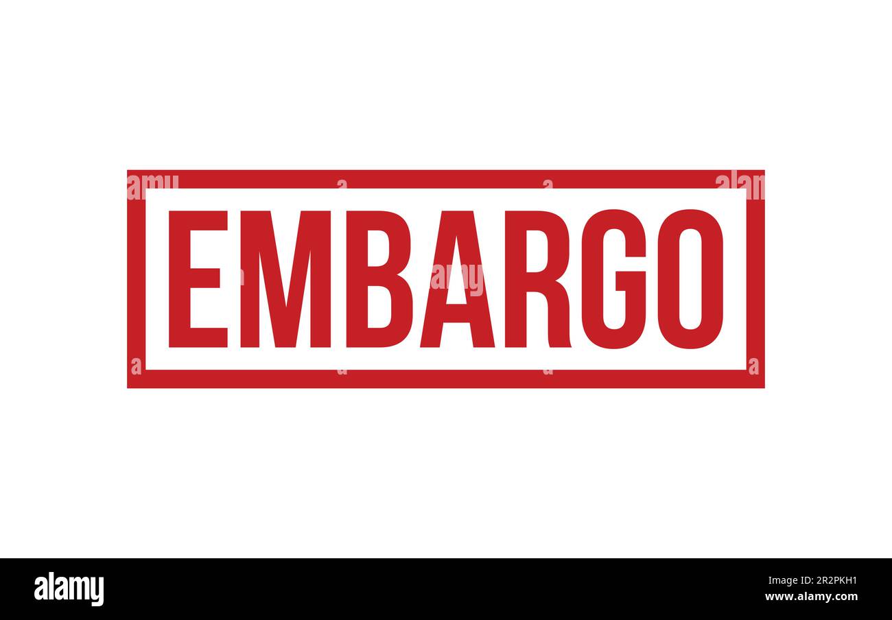 Embargo vector vectors hi-res stock photography and images - Alamy