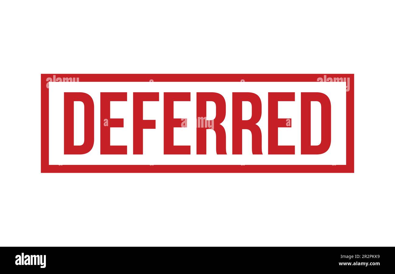 Deferred Rubber Stamp Seal Vector Stock Vector Image & Art - Alamy