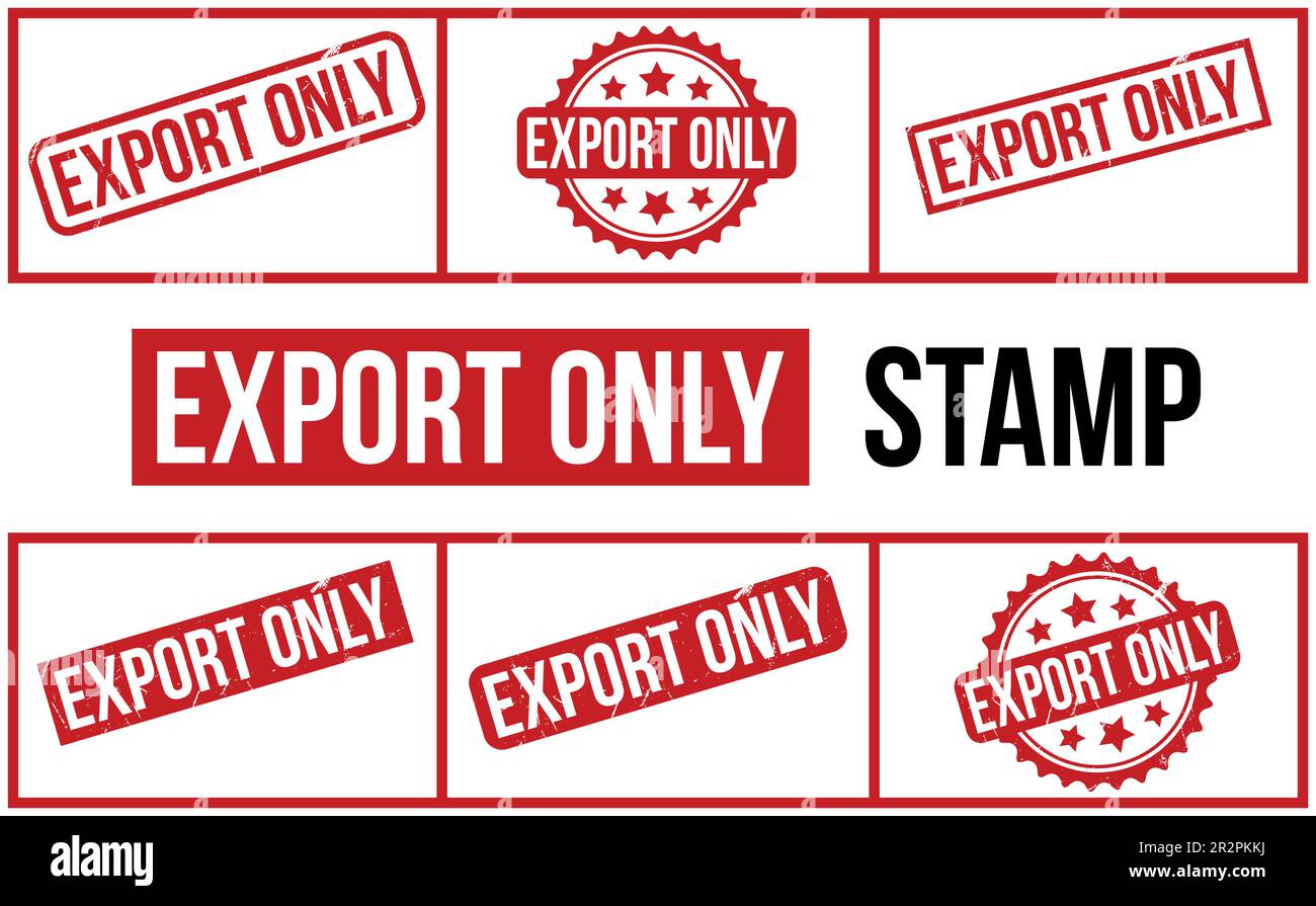 Export stamp vector vectors hi-res stock photography and images - Alamy