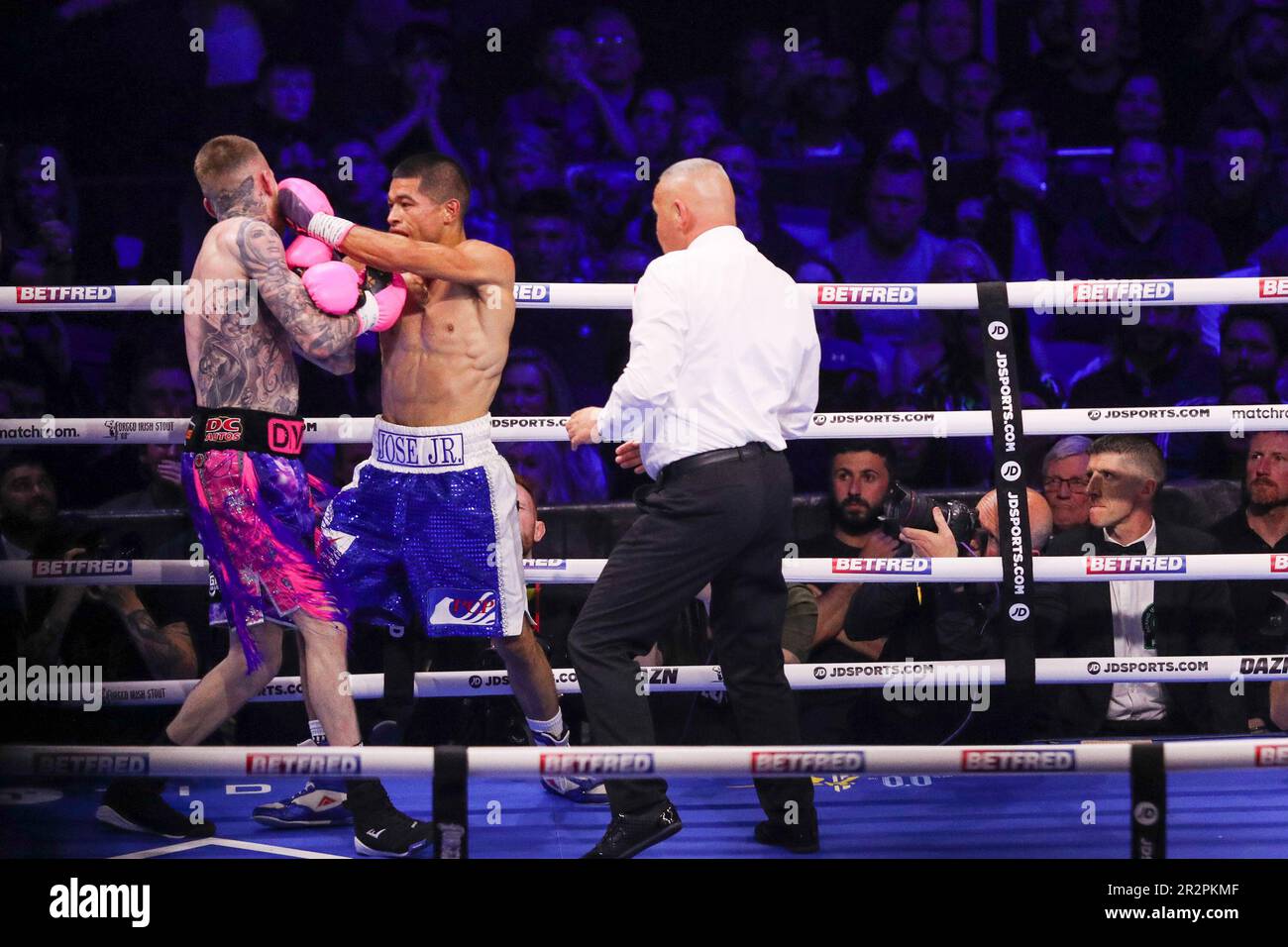 Jose felix defeats Gary Cully via TKO during Matchroom Boxing: Katie ...