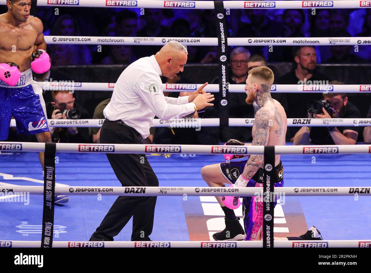 Jose felix defeats Gary Cully via TKO during Matchroom Boxing: Katie ...