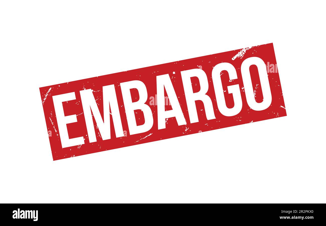 Embargo Rubber Stamp Seal Vector Stock Vector Image & Art - Alamy